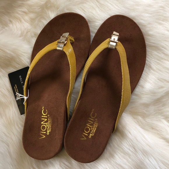Vionic | Shoes | Vionic Lima Yellow Lizard New | Poshmark
